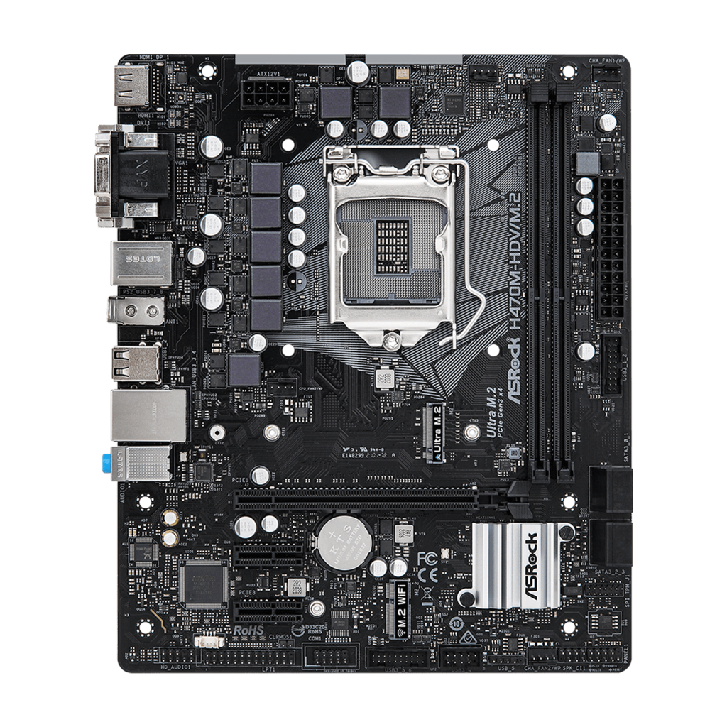 Mainboard Asrock H470M-HDV/M2 (QSD) | Tin Học Hùng Phát